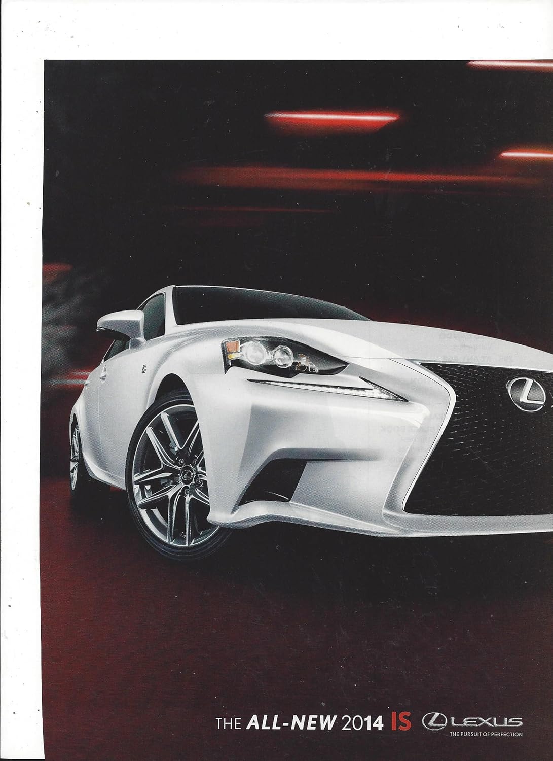 Amazon.com: MAGAZINE ADVERTISEMENT For 2013 White Lexus IS Car