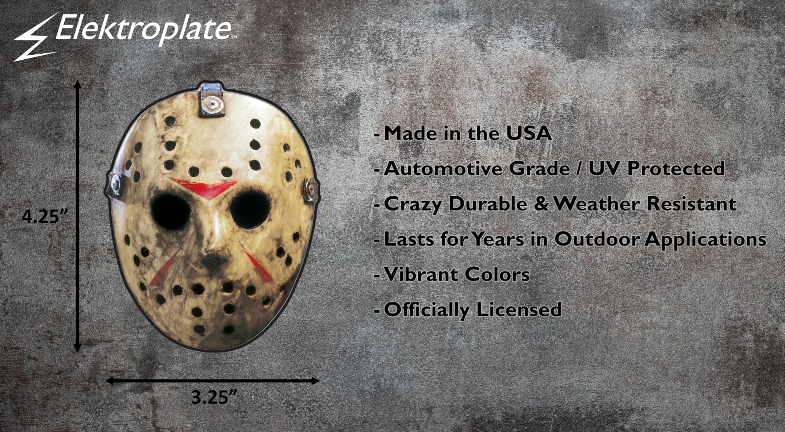 Snapklik.com : Elektroplate Officially Licensed Jason Friday The 13th ...