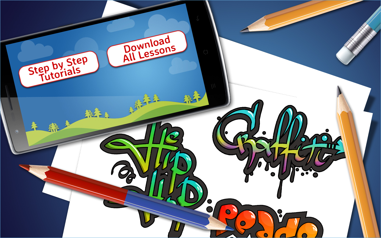How to Draw Graffiti step by step Drawing App - App on Amazon Appstore