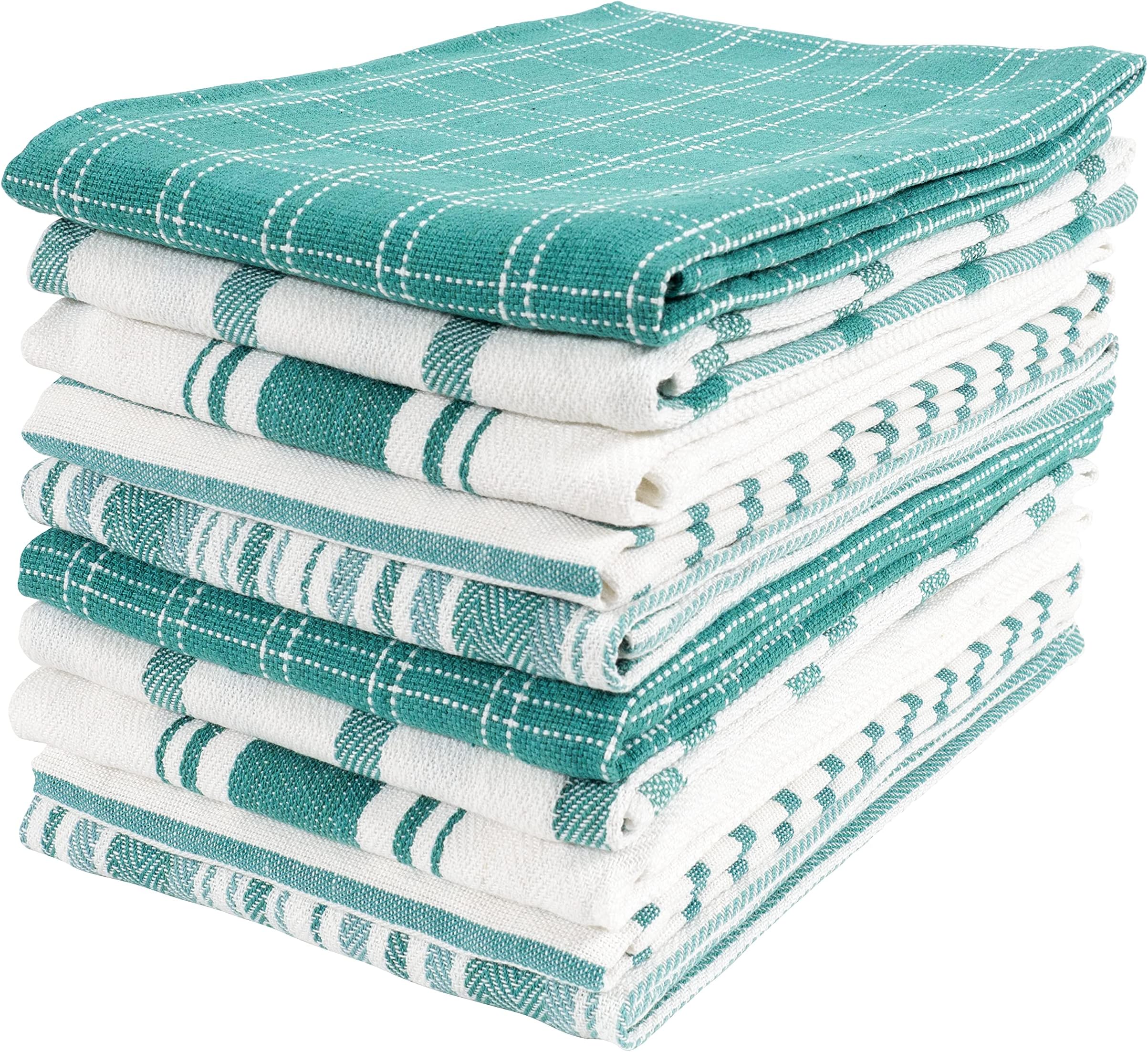 Amazon.com: Kitchen Towel Set with 2 Quilted Pot Holders, Oven Mitt ...