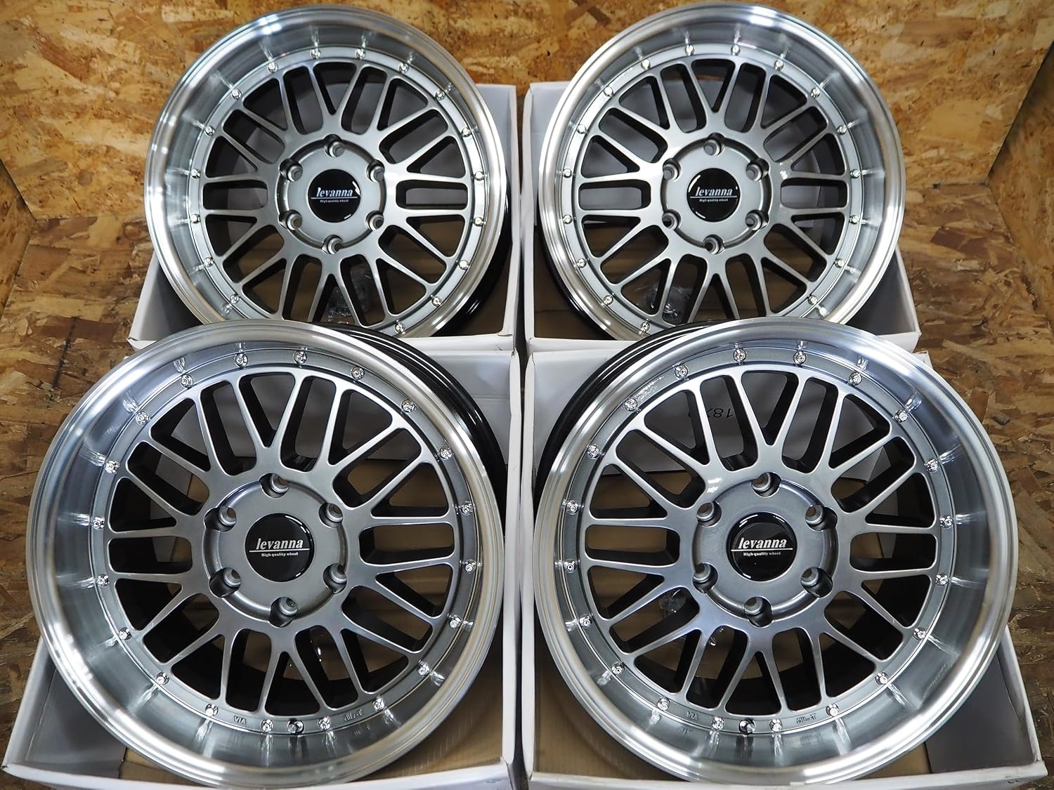 Amazon.co.jp: levanna V10LTH レヴァンナ ヴイテン エルティーエイチ 深リム ディープリム メッシュ 18inch ...