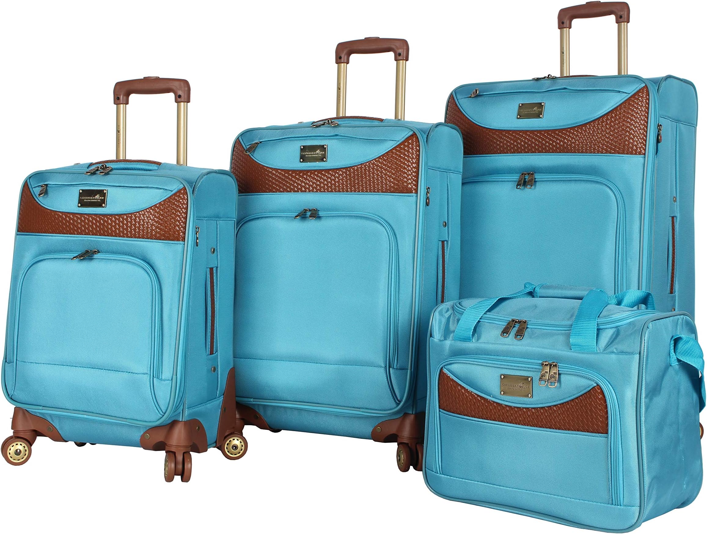 Amazon.com | Nicole Miller Luggage Paige Collection - 4 Piece Softside ...
