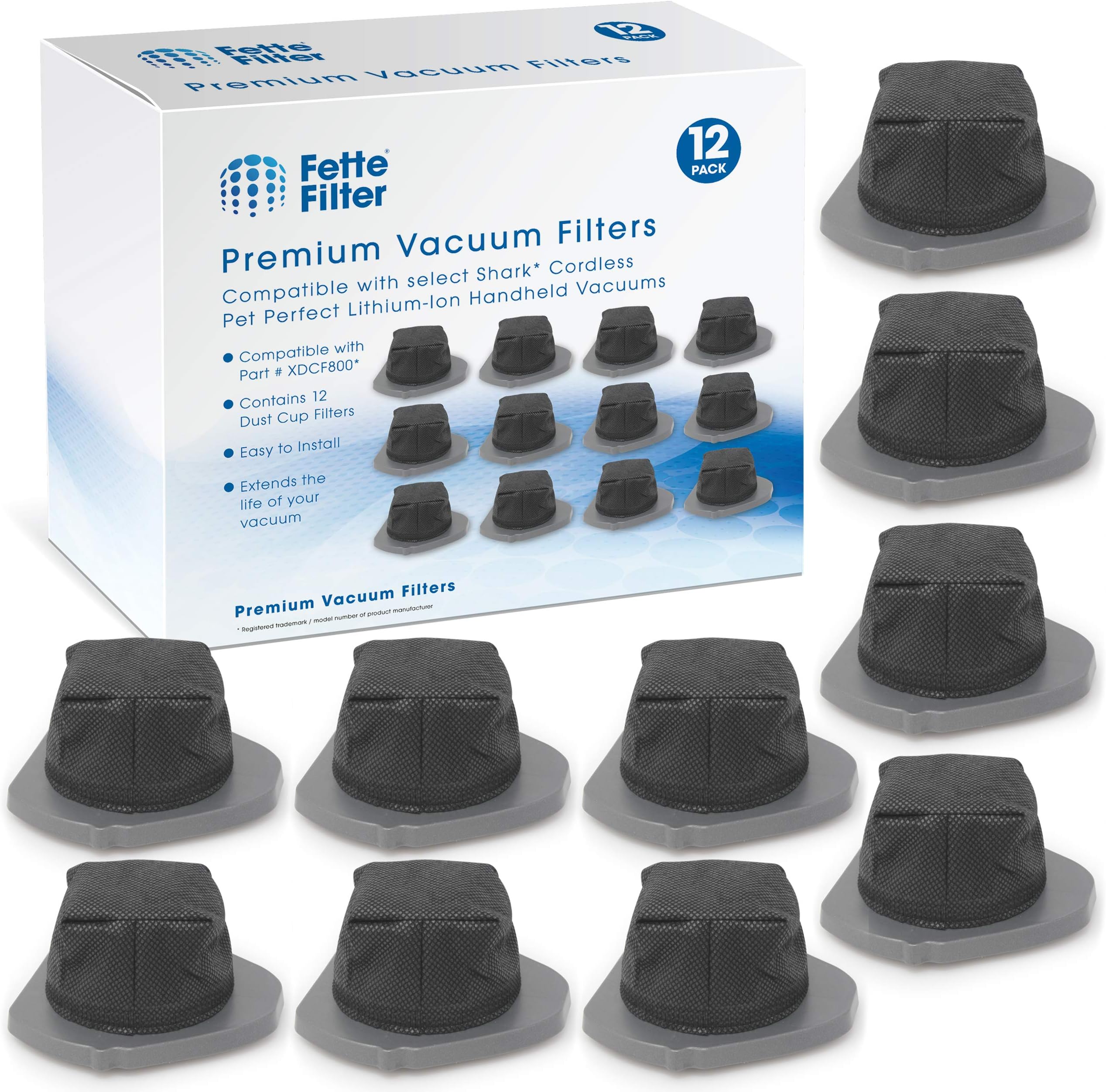 Amazon.com: Fette Filter - XF22 Vacuum Filters Compatible with Shark ...