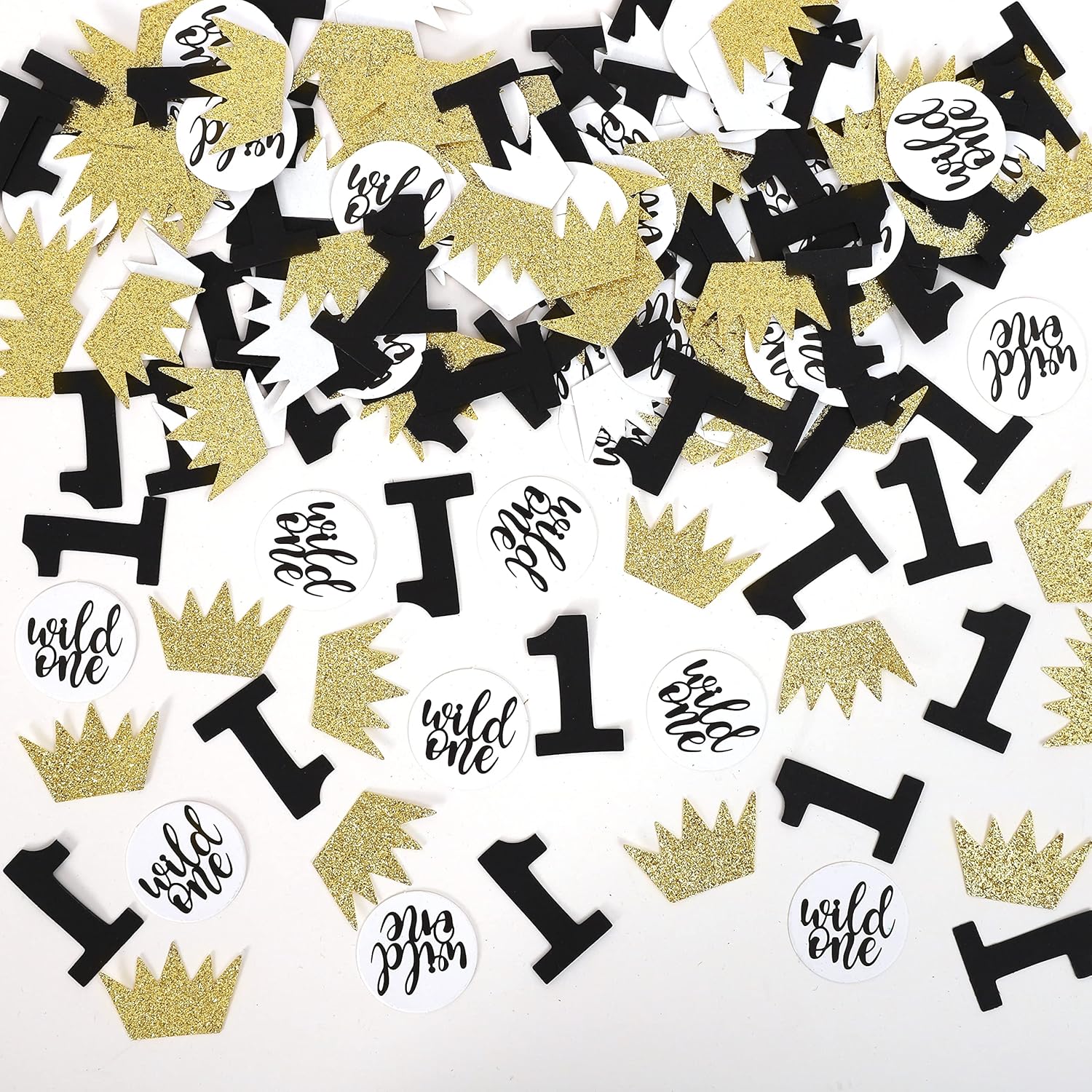 Amazon.com: VAVAYAO 200 Pieces Wild One Confetti - Crown, First ...