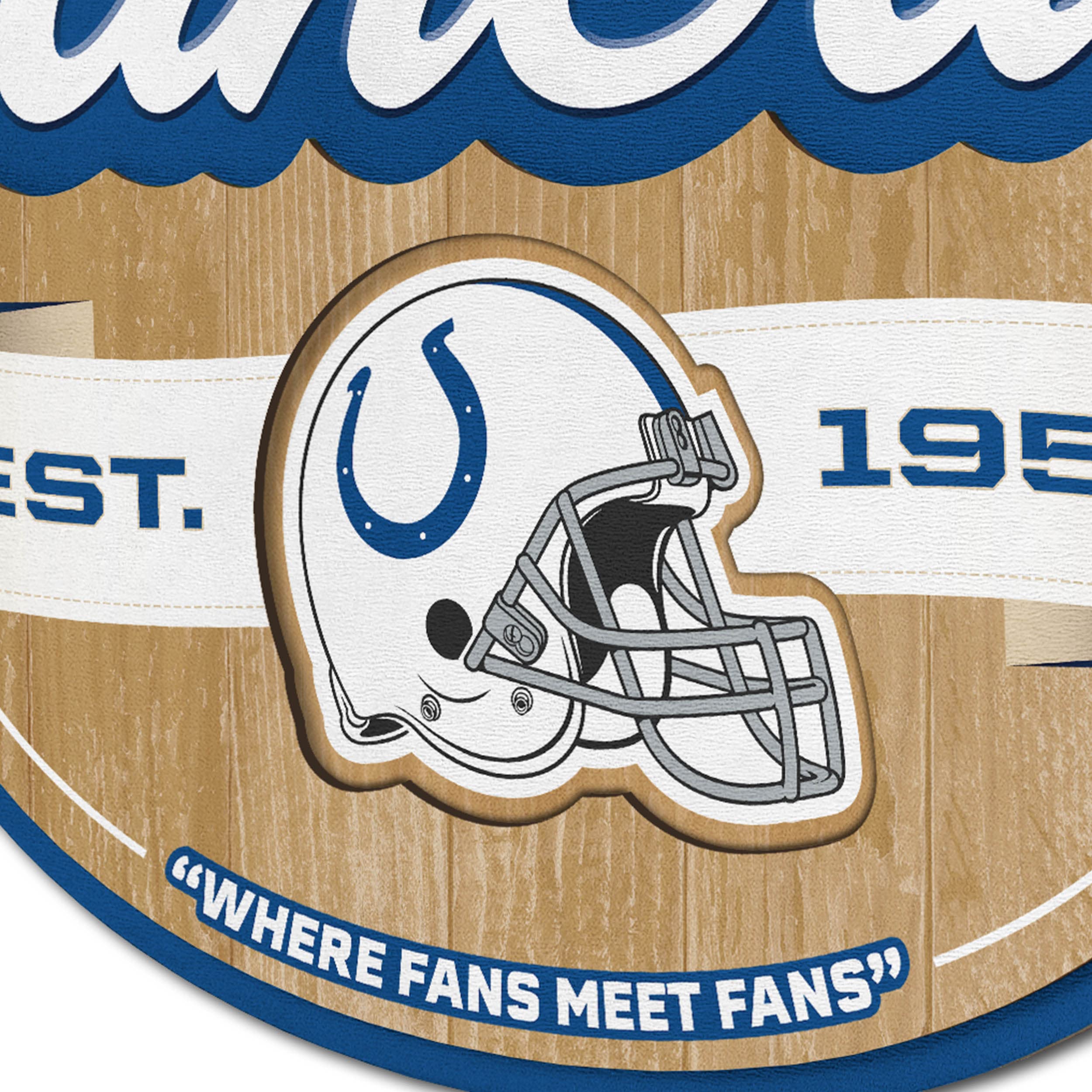 Snapklik.com : NFL Indianapolis Colts Fan Cave Sign