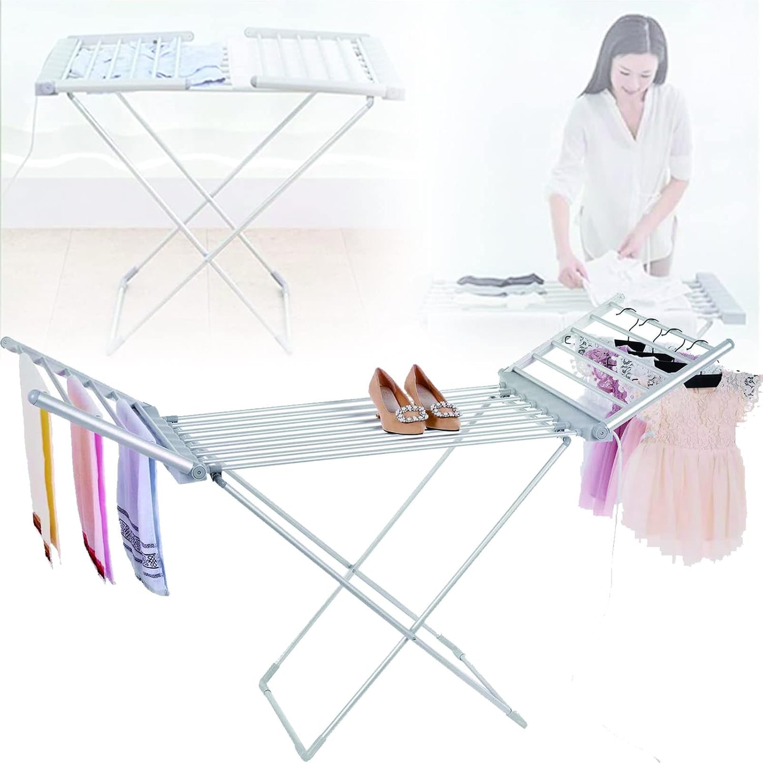 Amazon.com: X-type Stable Standing Heating Dry Racks,Electric Heated ...