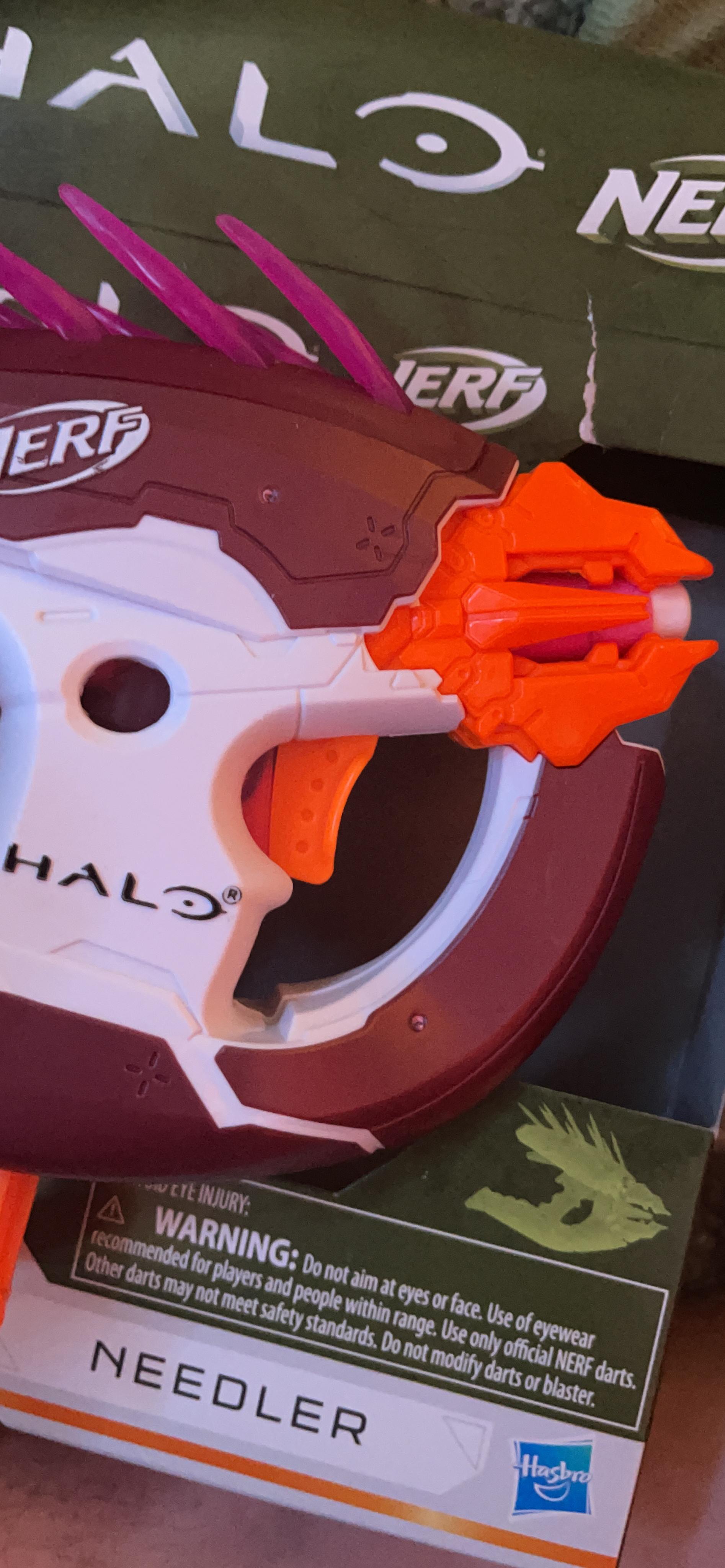 Amazon.com: NERF MicroShots Halo Needler - Mini Dart-Firing Blaster and ...
