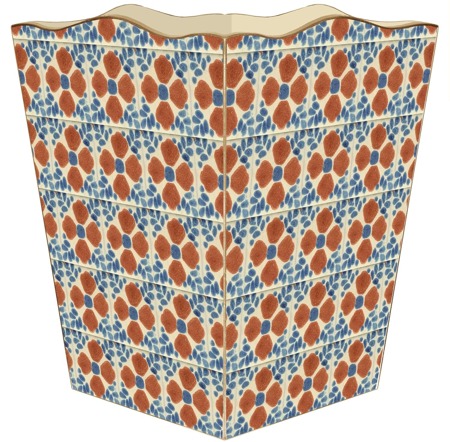 Amazon.com: Marye-Kelley Oaxaca Wastebasket, Mexican Tile Pattern ...