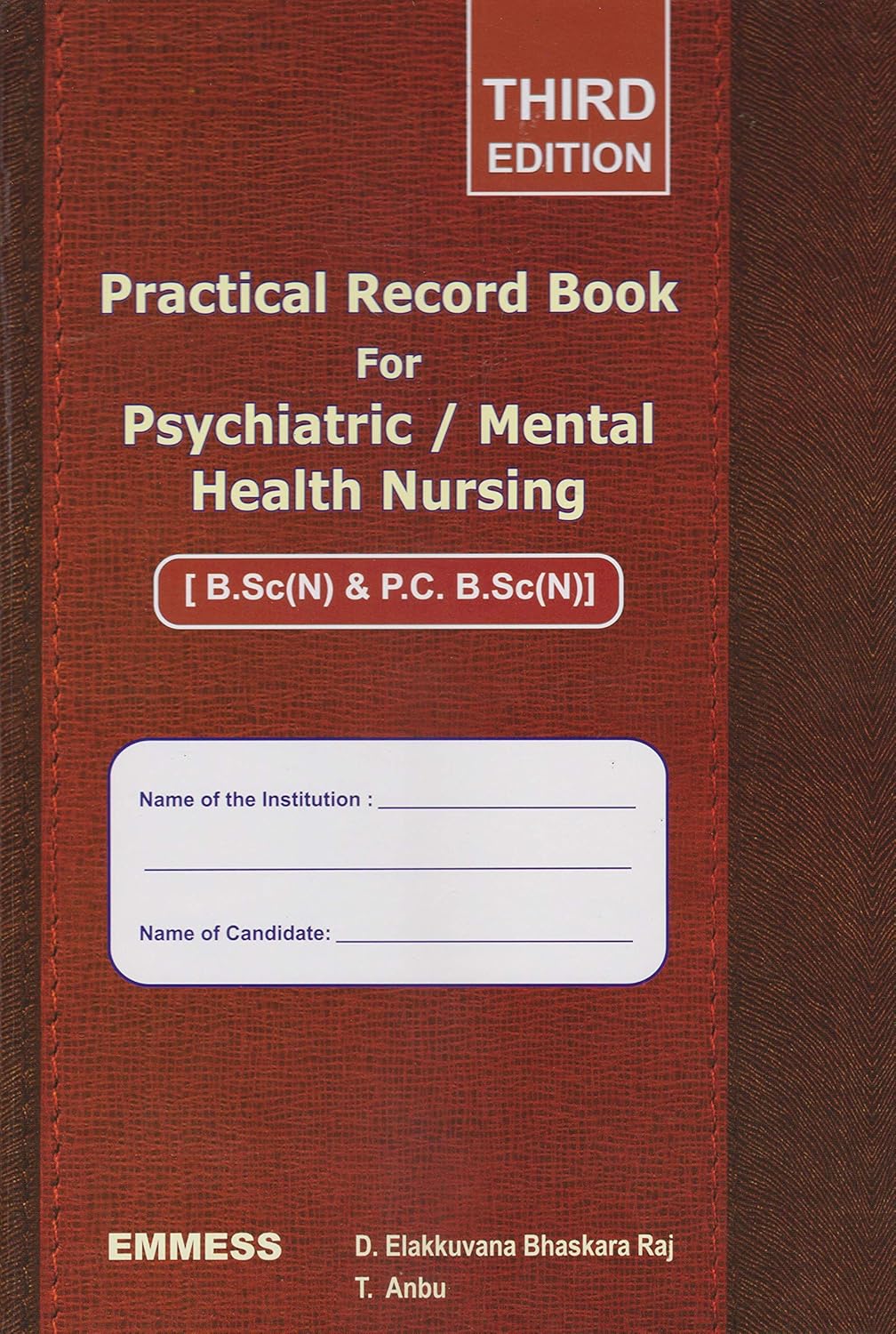 Practical Record Book For Psychiatric / Mental Health Nursing : D ...