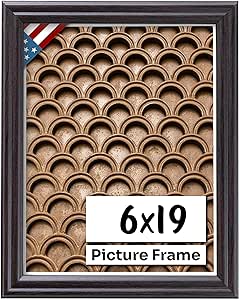 Amazon.com: Coffee Brown 6x19 Picture Frame .75" Inch Wide - Dark Brown ...