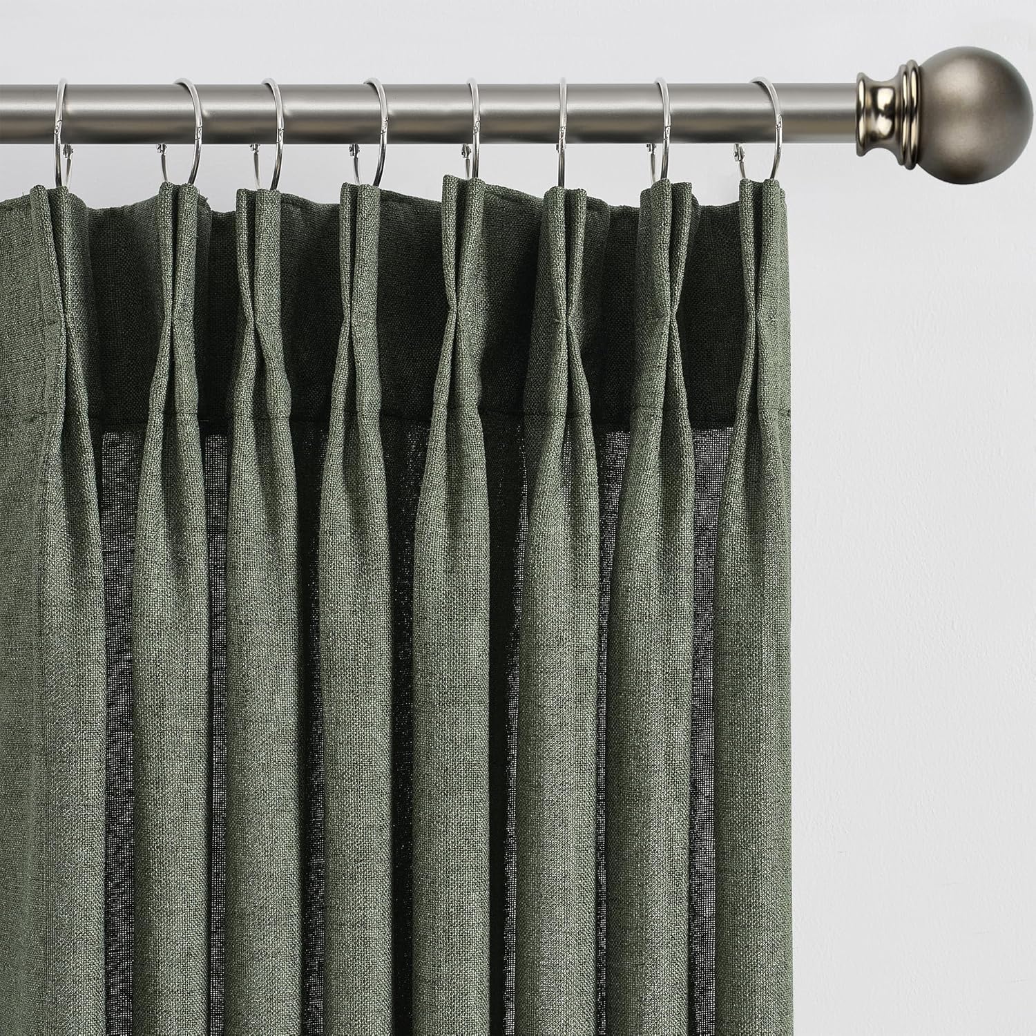 Amazon.com: RAIN CITY 2 Panels Long Pleated Sheer Curtains 120 Inch ...