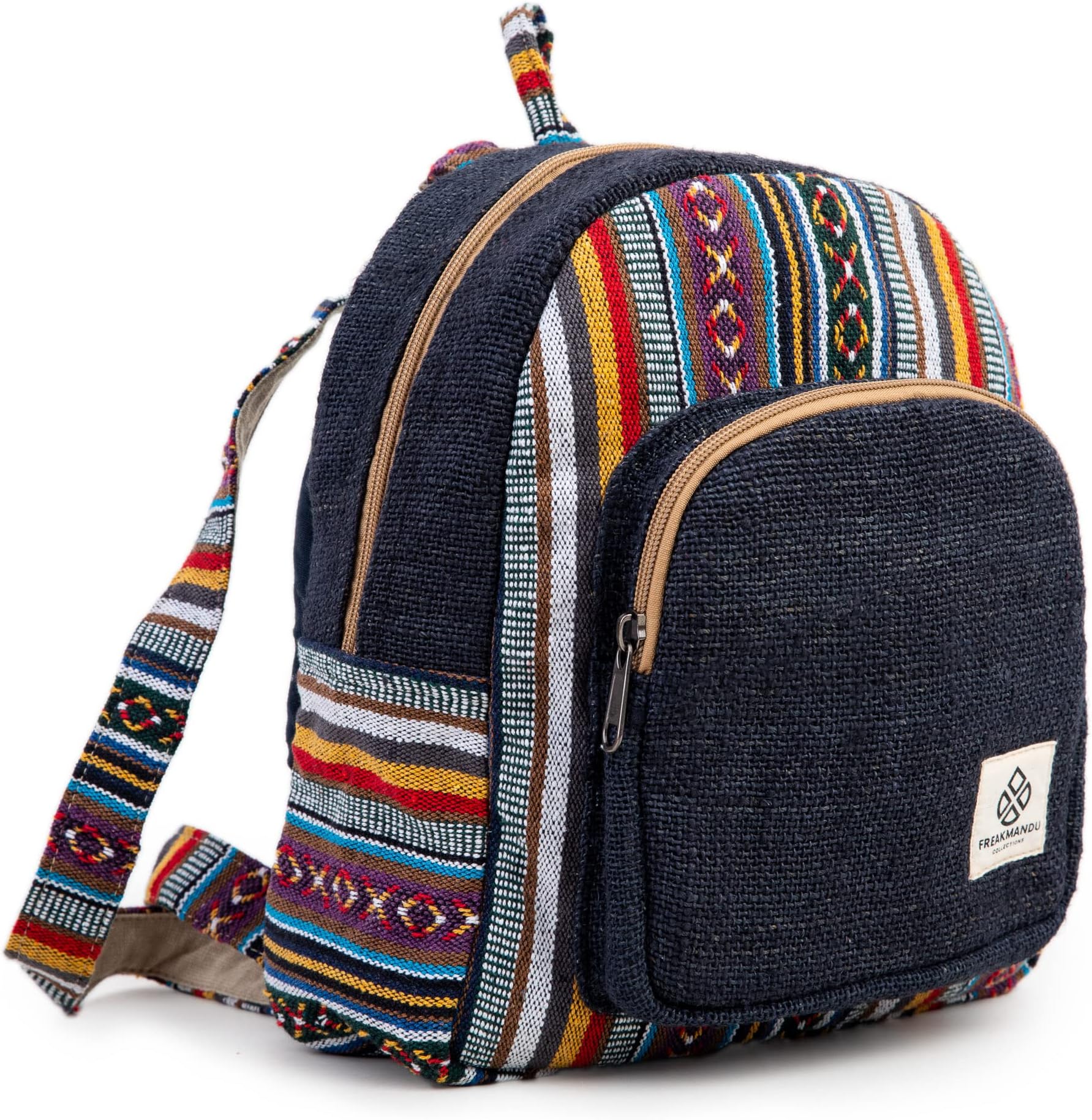 Amazon.com | Threadheads Himalayan Hemp Simple Peace Backpack - 11"x16 ...