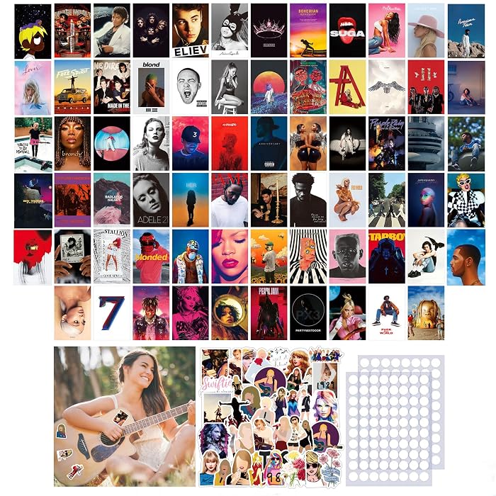 Buy Wall Collage Kit Aesthetic Pictures Album Cover Posters, Music ...