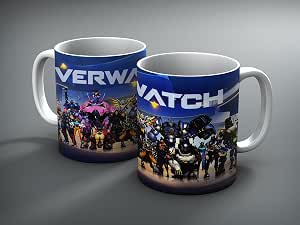 Overwatch Coffee Mug / Cup 10oz Geeky Gamer : Amazon.co.uk: Home & Kitchen