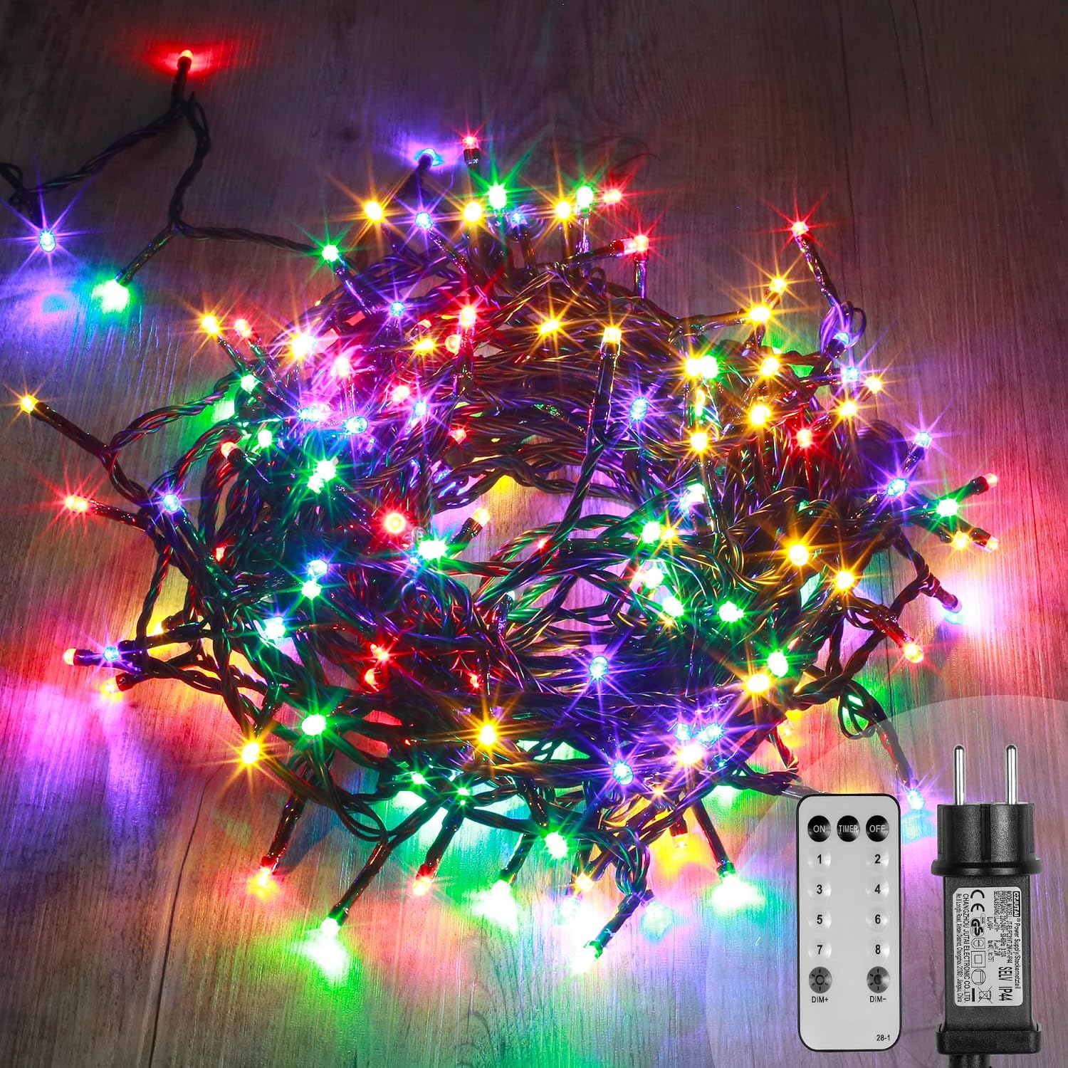 SKYLANTERN Guirlande Lumineuse 34M Intérieur et Extérieur 300 LEDs ...