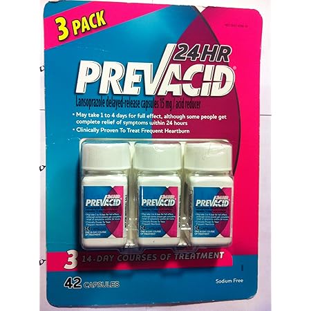 Amazon.com: Prevacid 24HR Caps 42-Count (pack of 2) : Health & Household