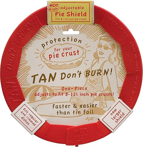 Amazon.com: Talisman Designs Baking Pie Crust Shield Protector Cover ...