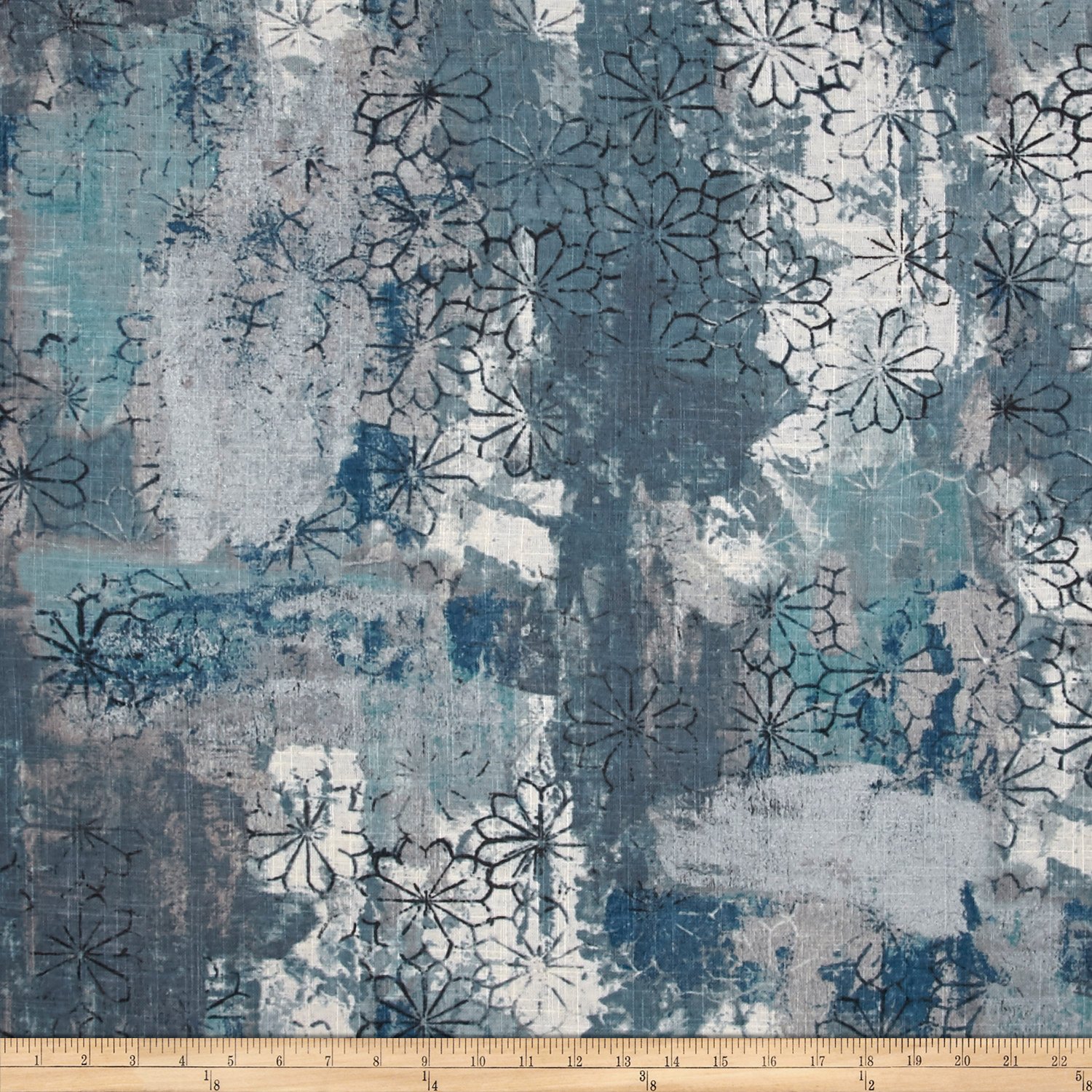 Covington Fabrics And Design Covington Tahara Linen Fabric Smokey Blue ...