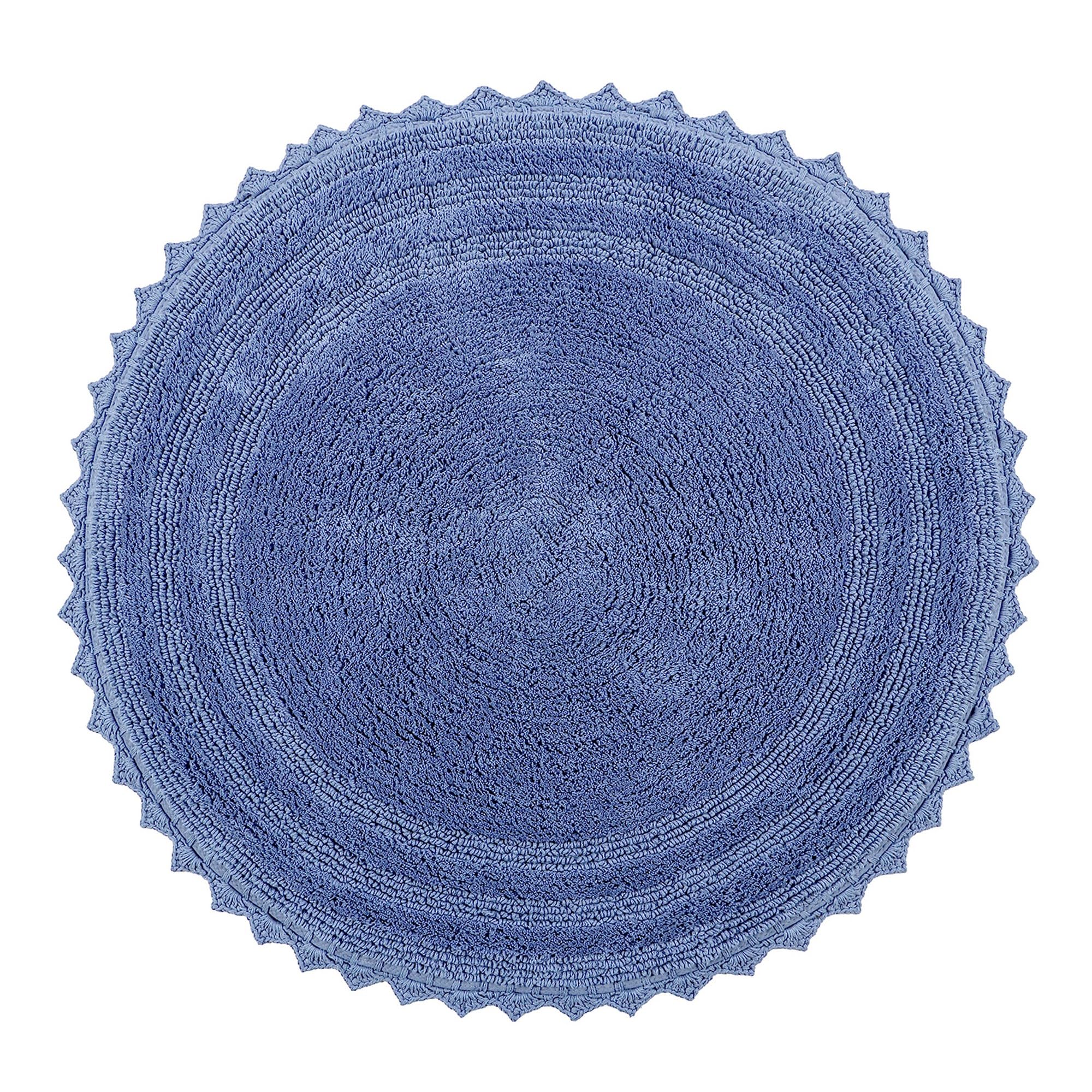 Amazon.com: Better Trends Lilly Crochet Round Bathroom Rug & Absorbent ...