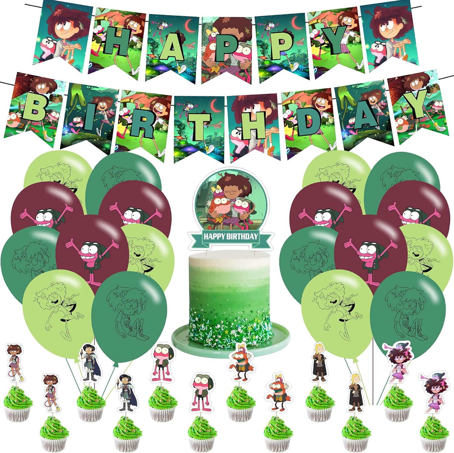 Amphibia Cartoon Spring Theme Party Supplies Set for Philippines | Ubuy