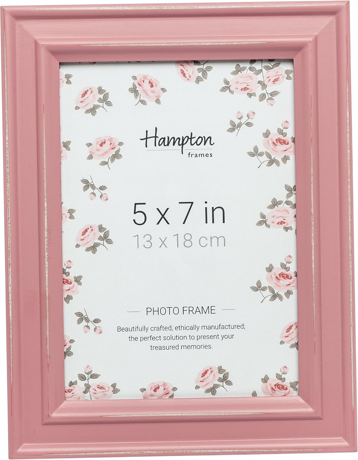 Amazon.com - Hampton Frames Paloma Dstrssd Wood Frame Pink, 5x7 (13x18cm)