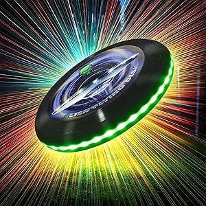 Glow in The Dark Frisbee - Flying Disc with 38 LEDs, 12 Lighting Modes ...