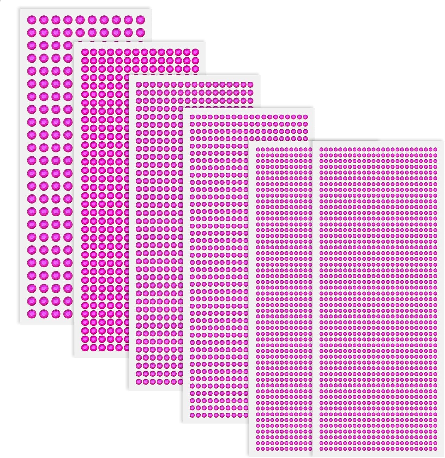 Amazon.com: 4880Pcs Rhinestone Stickers,5Sizes Self Adhesive Rhinestone ...