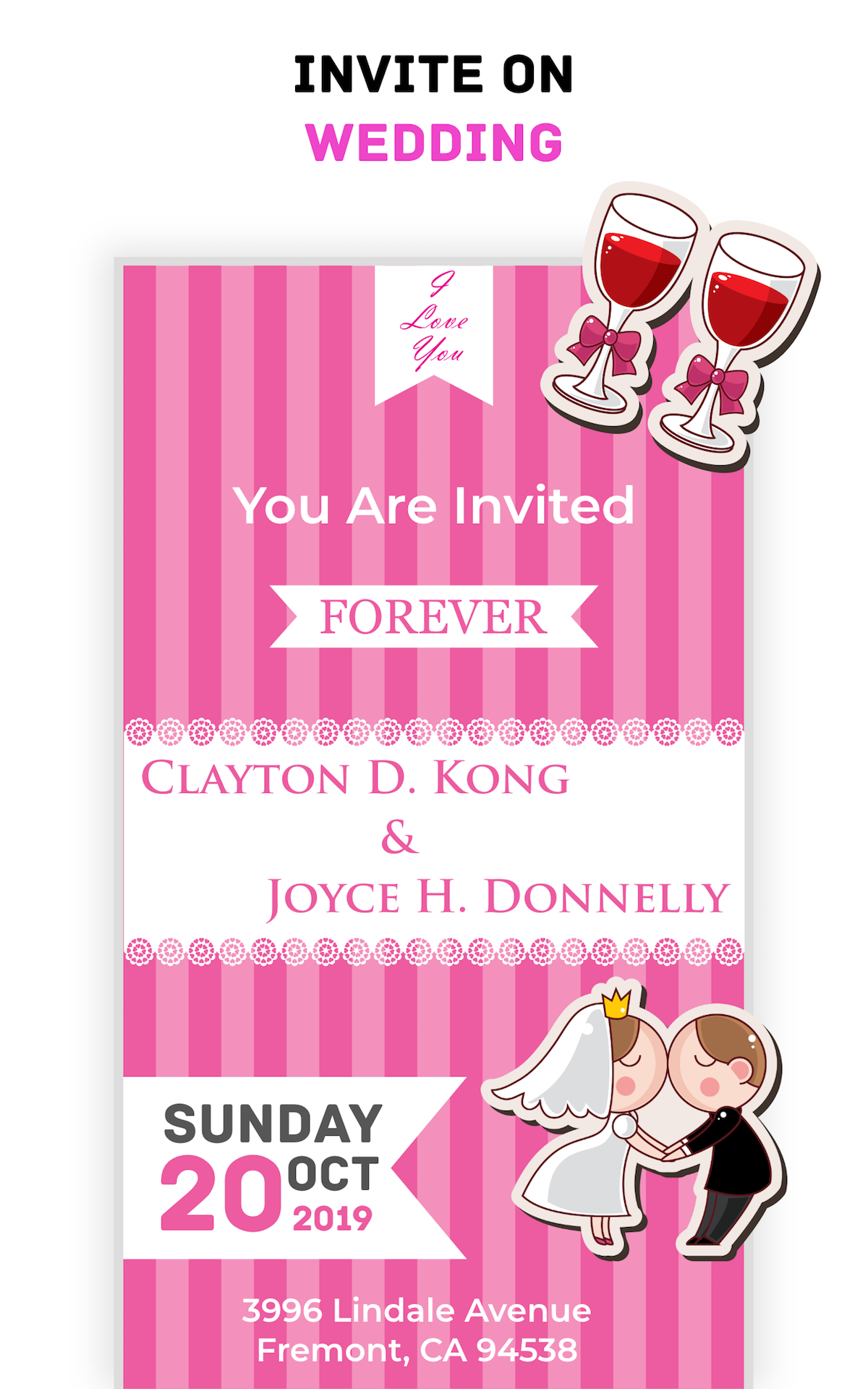 Invitation Card maker - Design Personalized, editable and printable ...