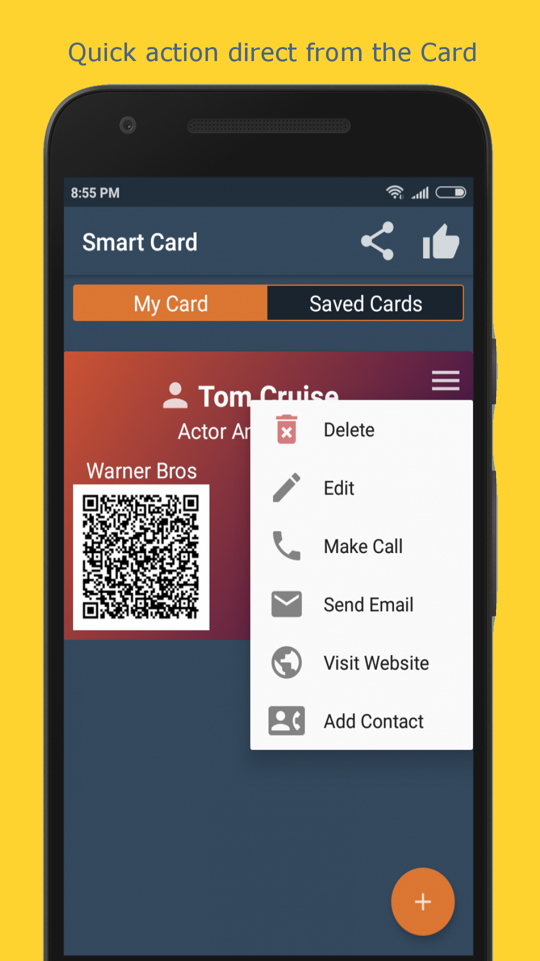 Smart Card - Digital Visiting Card with QR Code - App on Amazon Appstore