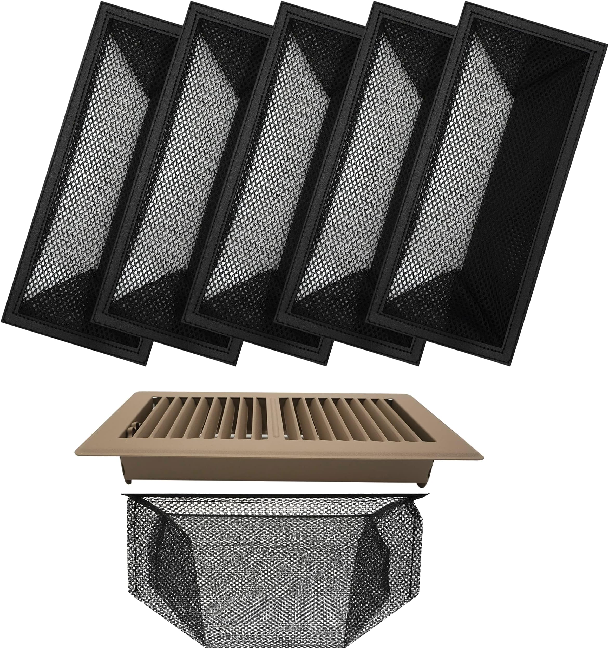 MODERN WAVE - Floor Air Vent Cover Screen - Floor Register Trap Mesh ...