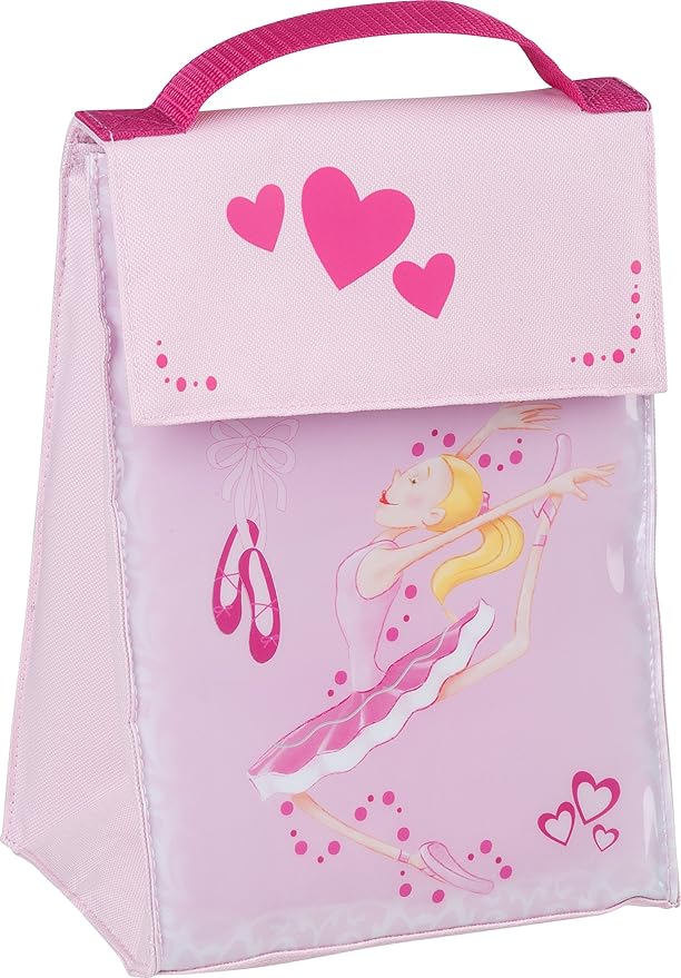 Amazon.com: Trudeau Triangular Lunch Bag, Ballerina: Lunch Boxes: Home ...