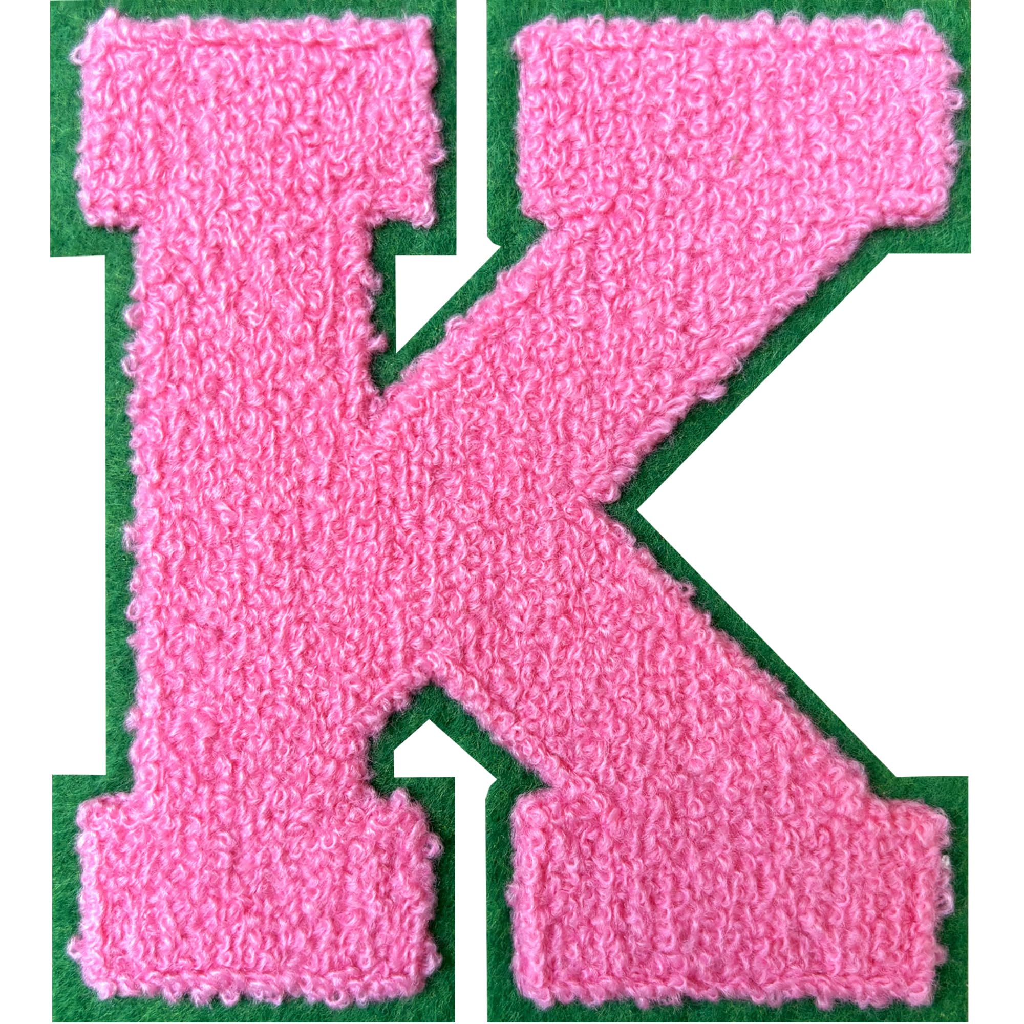 Amazon.com: SOYCEV 4.5 ” Iron on Letter Patches Pink Chenille Letter ...