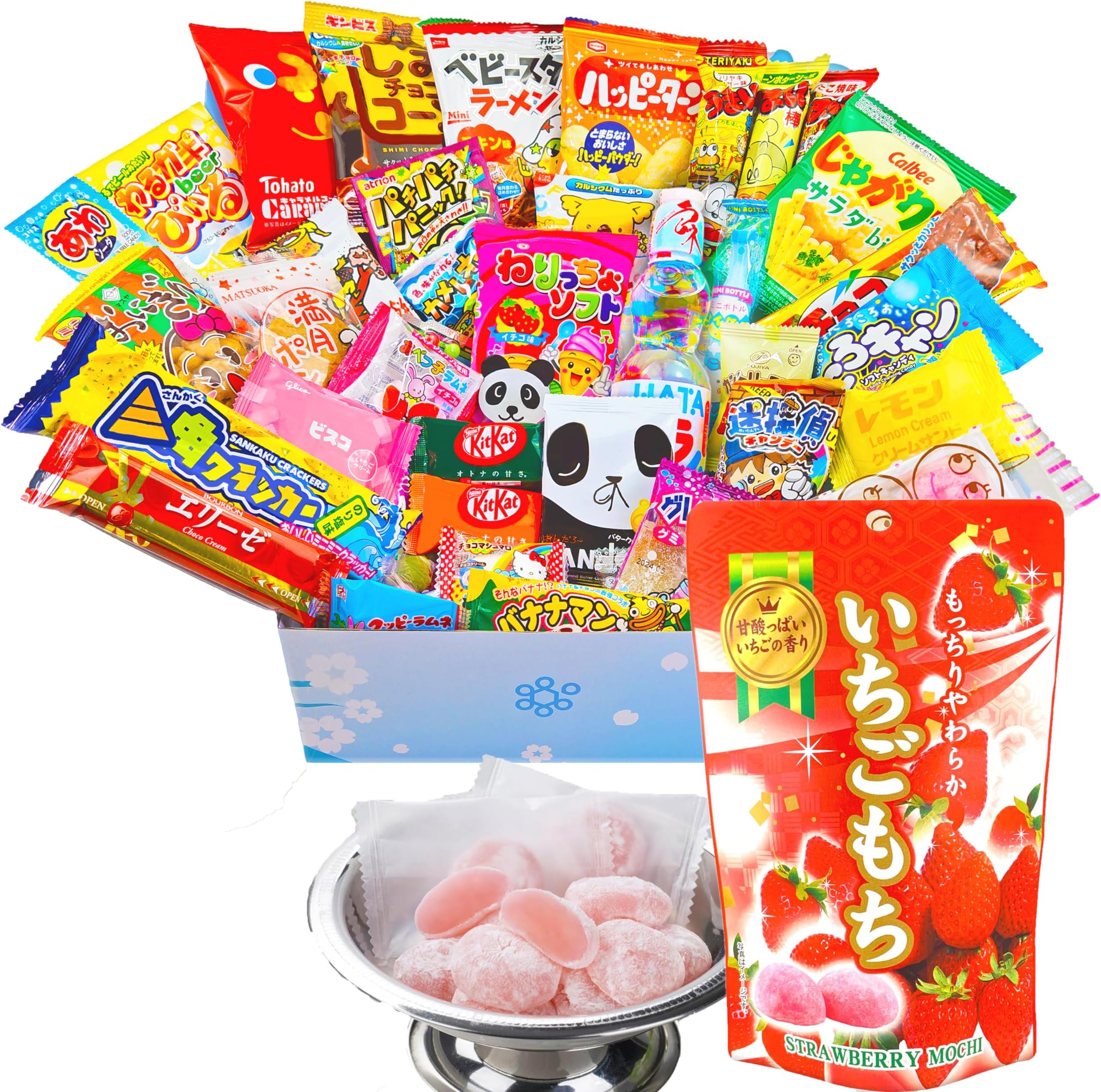 Amazon.com : Sakura Box Japanese Snacks & Candy Bundle: 50 Piece ...