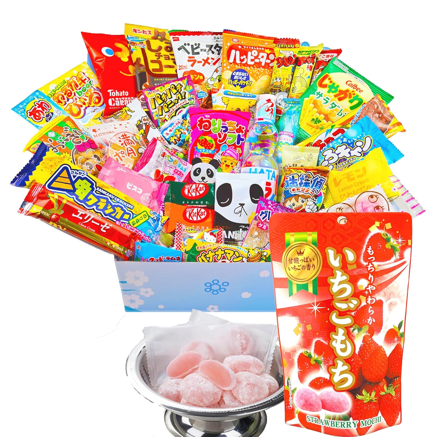 Amazon.com : Sakura Box Japanese Snacks & Candy Bundle: 50 Piece ...