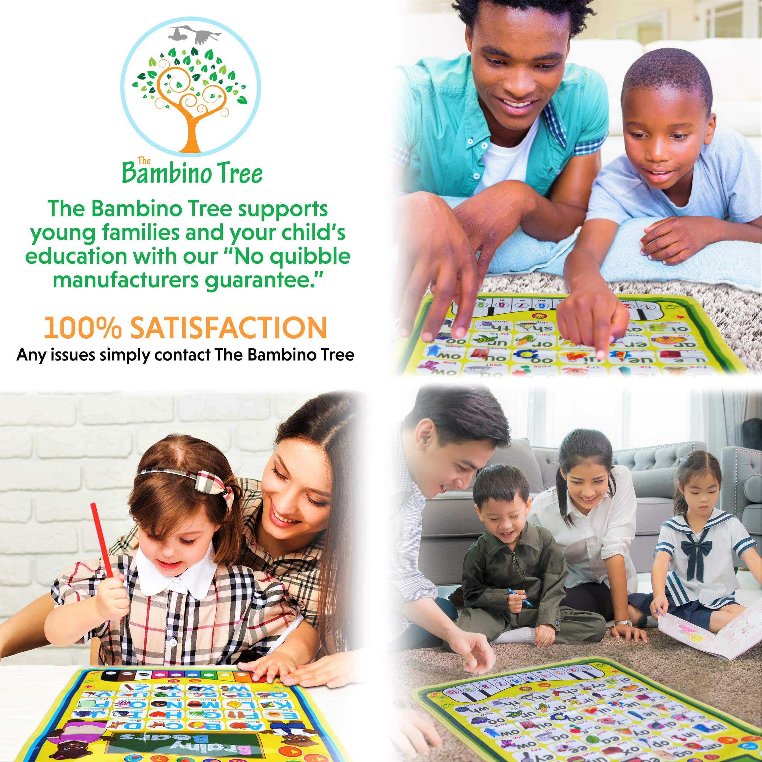 Alphabet & Phonics Talking Poster - Interactive ABC Chart Double-sided ...