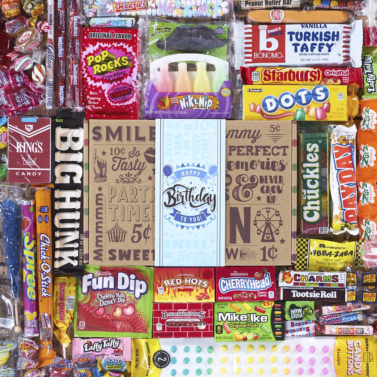 Amazon.com : 1950's Retro Candy Gift Box-Decade Box Gift Basket ...