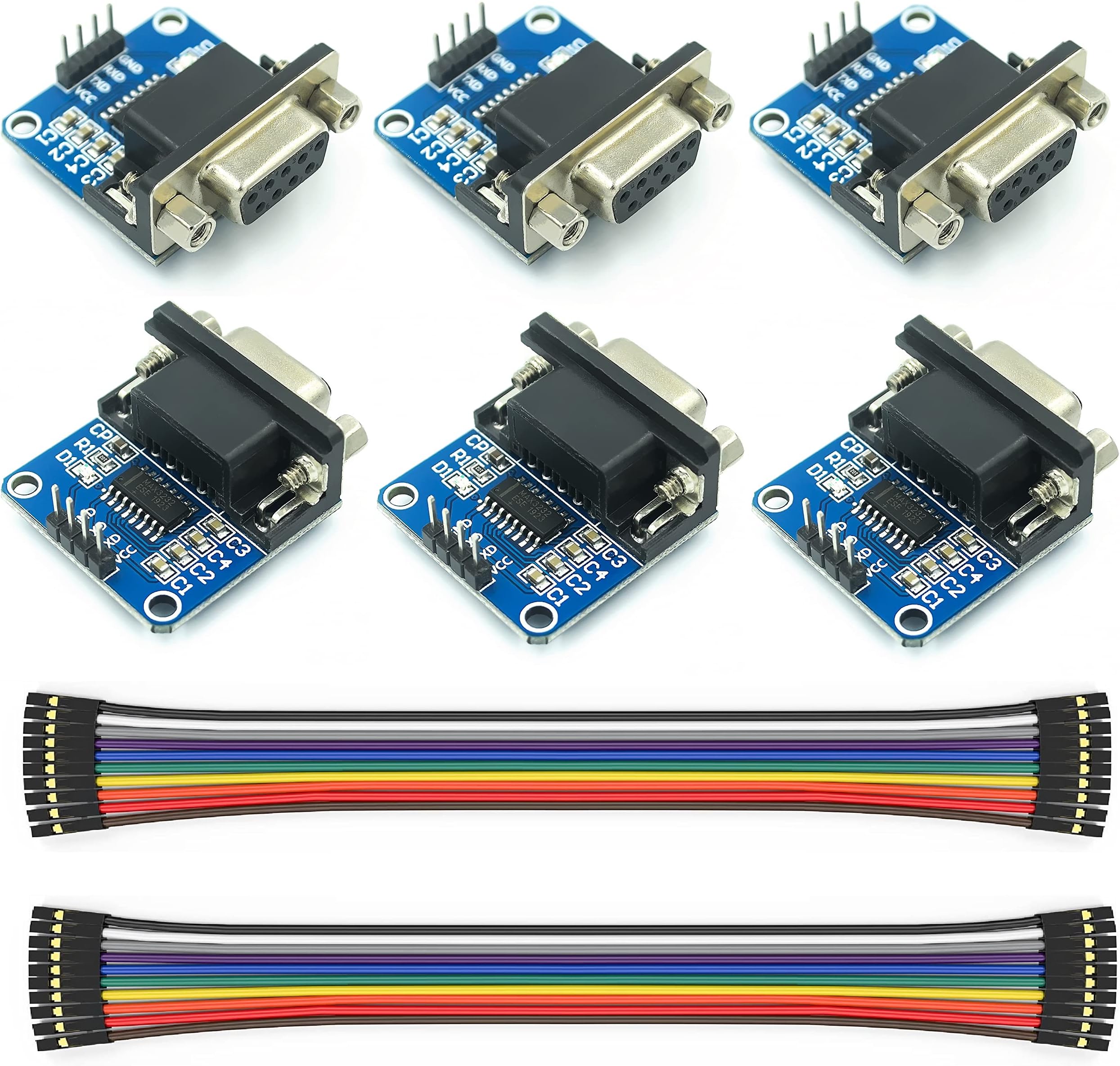 Amazon.com: WWZMDiB 6Pcs RS232 to TTL Converter Module Using MAX3232 ...