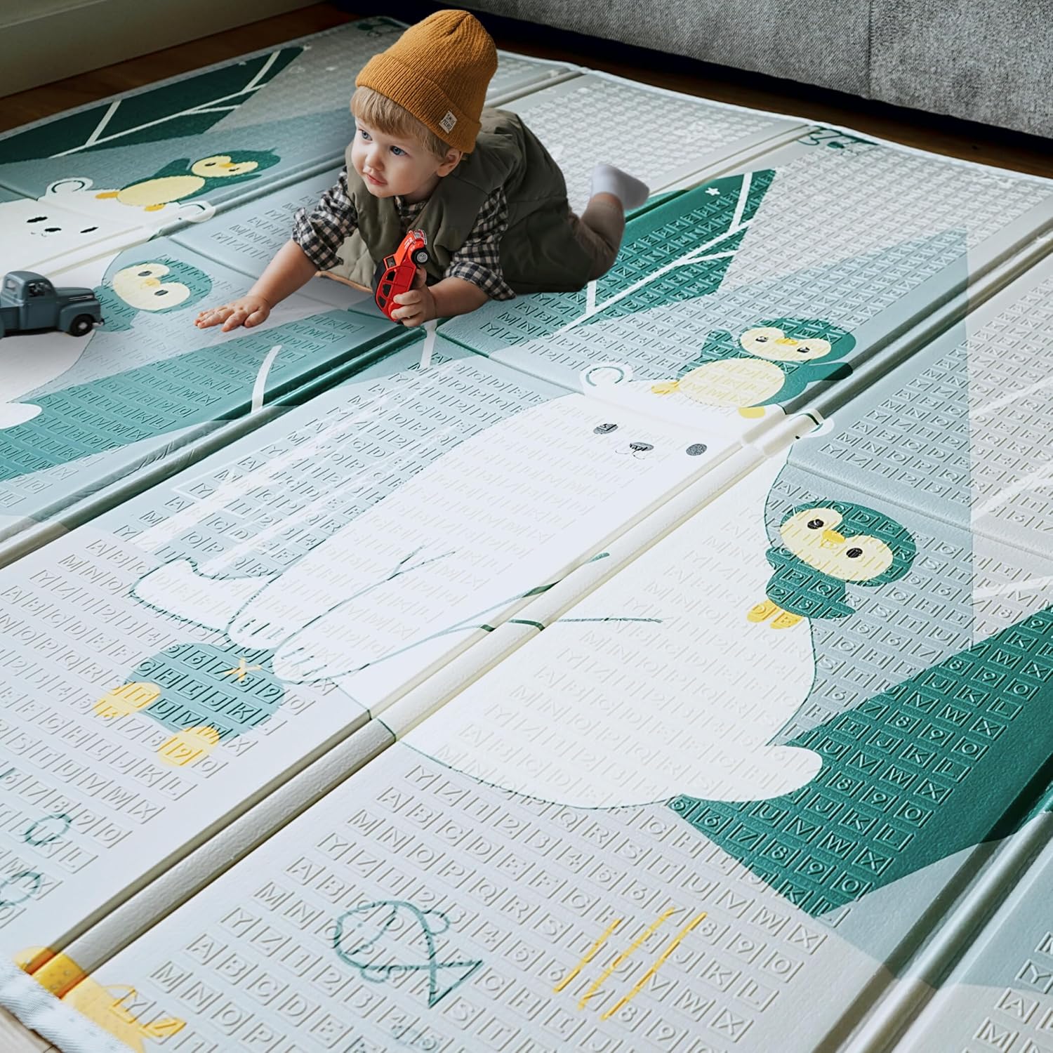 Amazon.com : LRR Baby Play Mat, Waterproof Foam Floor Baby Crawling Mat ...