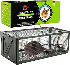 Ratkil Live Rat Cage Trap - Humane Mouse Traps & Rat Traps for All ...