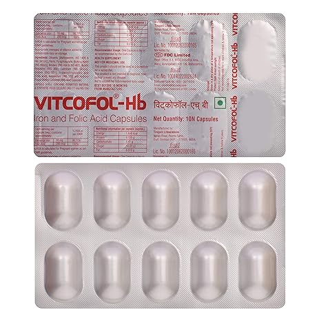 Vitcofol-Hb - Blister Pack of 10 Capsules : Amazon.in: Health ...