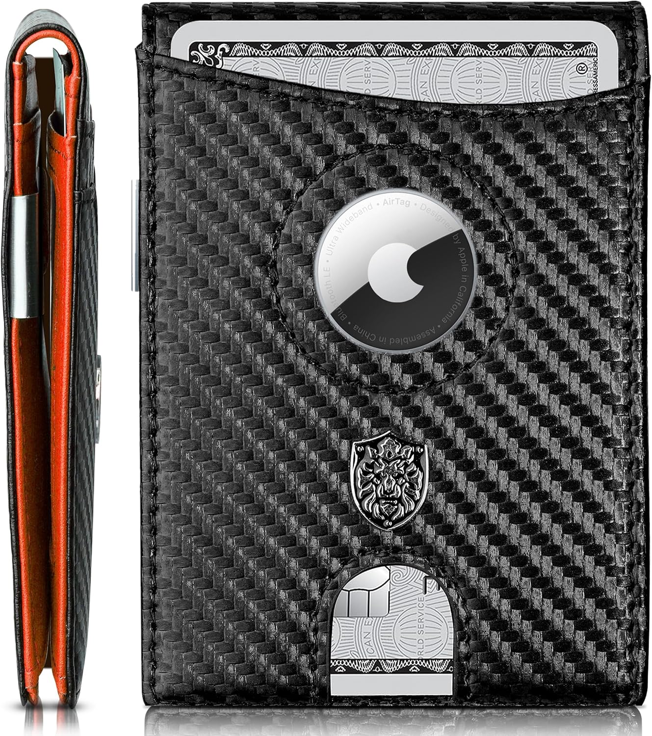 Amazon.com: ALPHA PAIR Smart Wallet with AirTag Holder & Clip ...