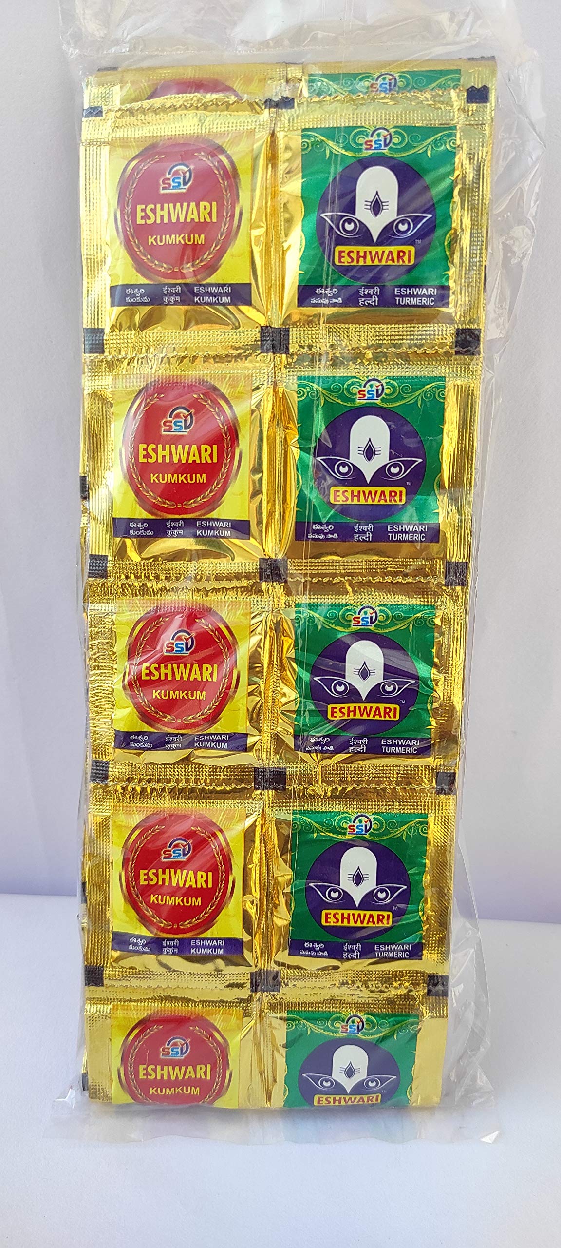 Sonal Plastic Eshwari Pack Of Both Haldi Turmeric Powder Kumkum ...