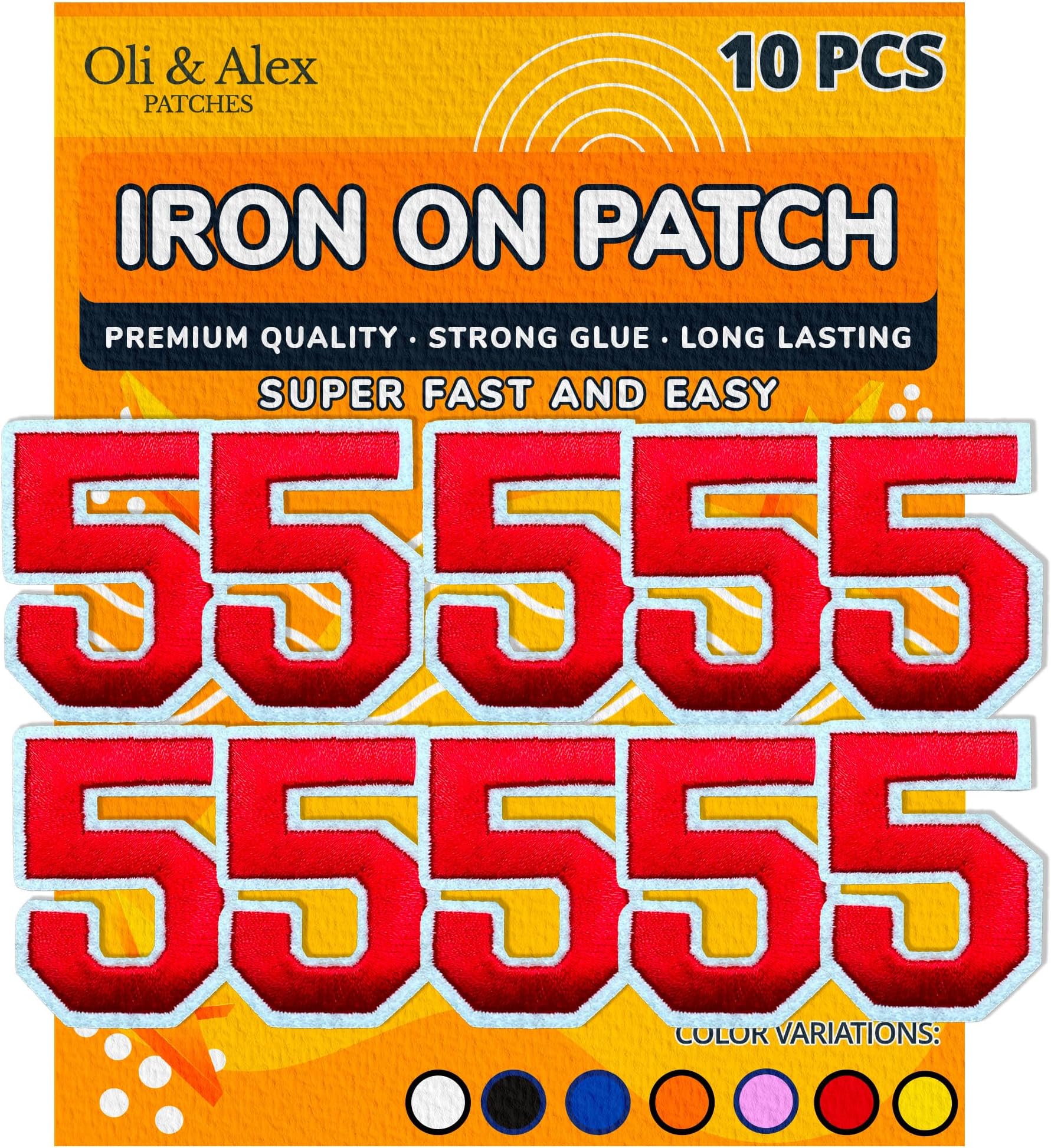 Amazon.com: 20 Pcs Iron on Number Patches Iron on Numbers for Clothing ...