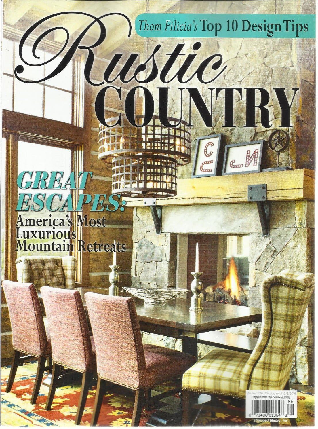Amazon.com: RUSTIC COUNTRY MAGAZINE THOM FILICIA'S TOP 10 DESIGN TIPS ...