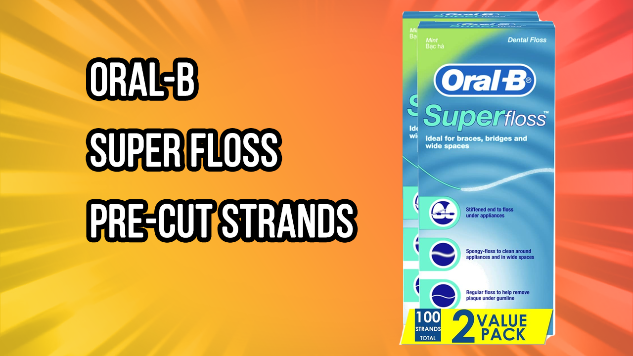 Watch Oral-B Dental Floss for Braces Super Floss Pre-Cut Strands on ...