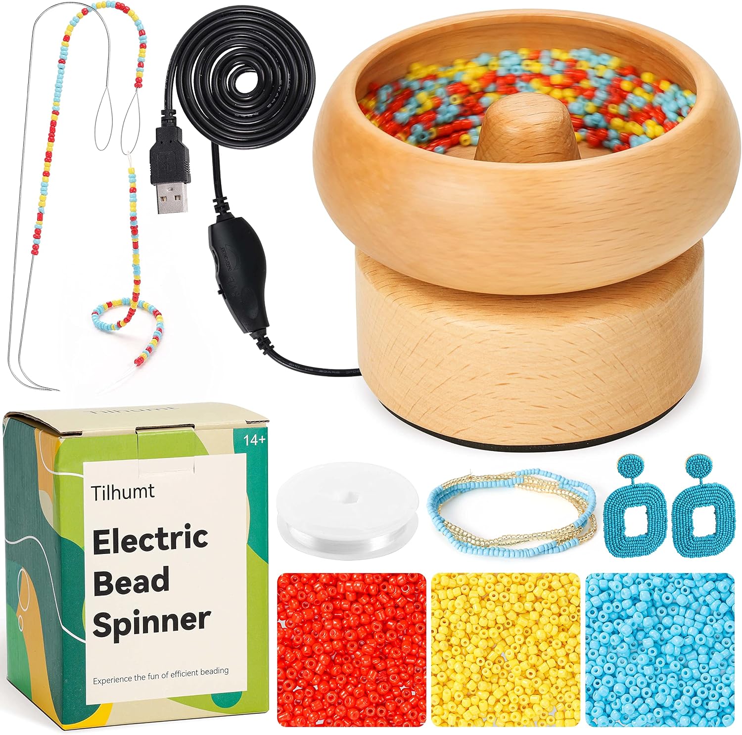 Amazon.com: Tilhumt Electric Jewelry Making, Adjustable Speed Beading ...