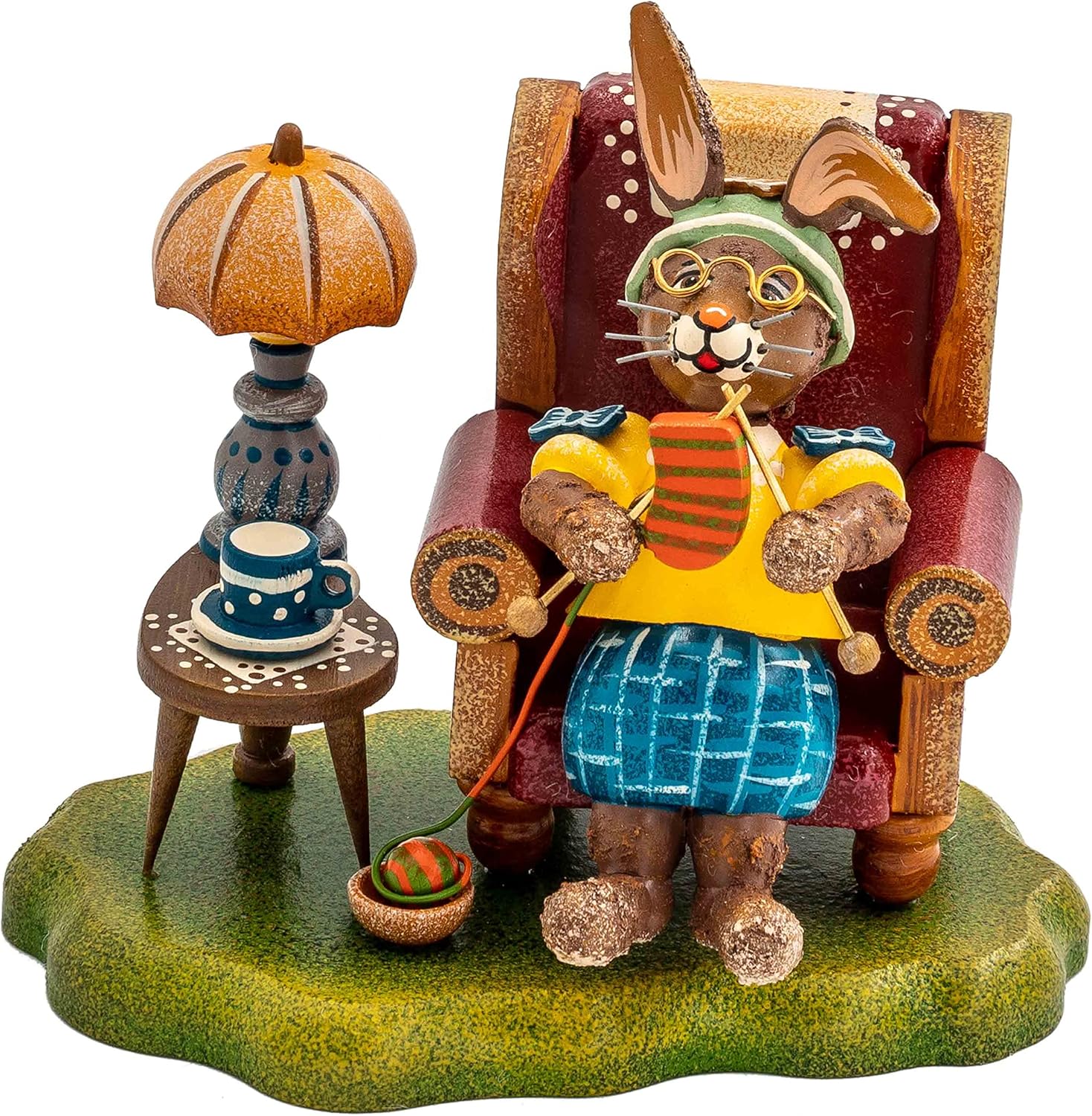 Amazon.com: Small Figures & Ornaments Rabbit grandma - 10cm / 4inch ...