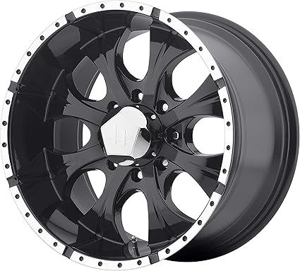 Amazon.com: Helo HE791 Gloss Black Machined Wheel - (16x8"/6x5.5 ...
