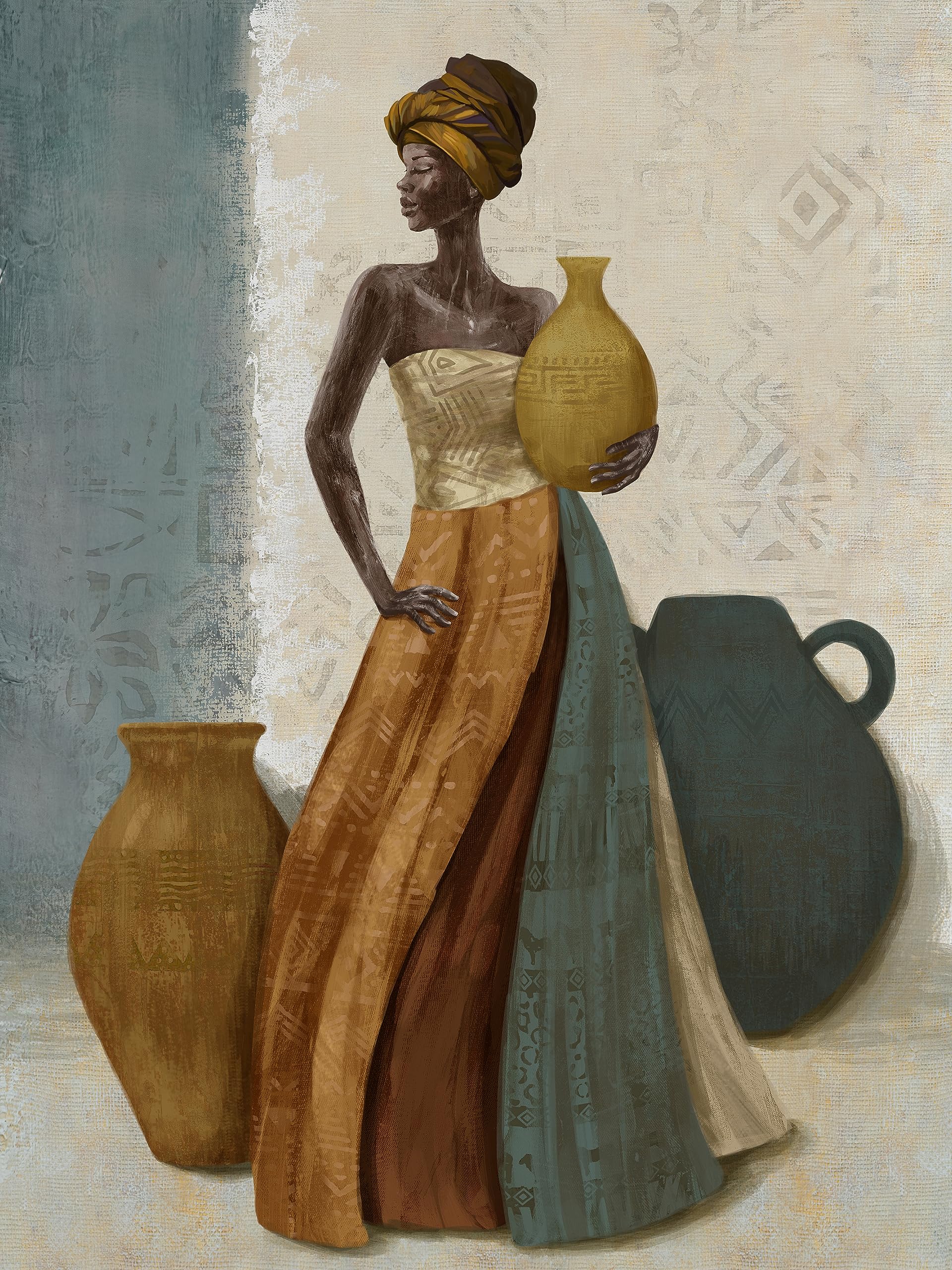 Amazon.com: HONGYA Wall Art Room Decor Painting Canvas With Frame ...