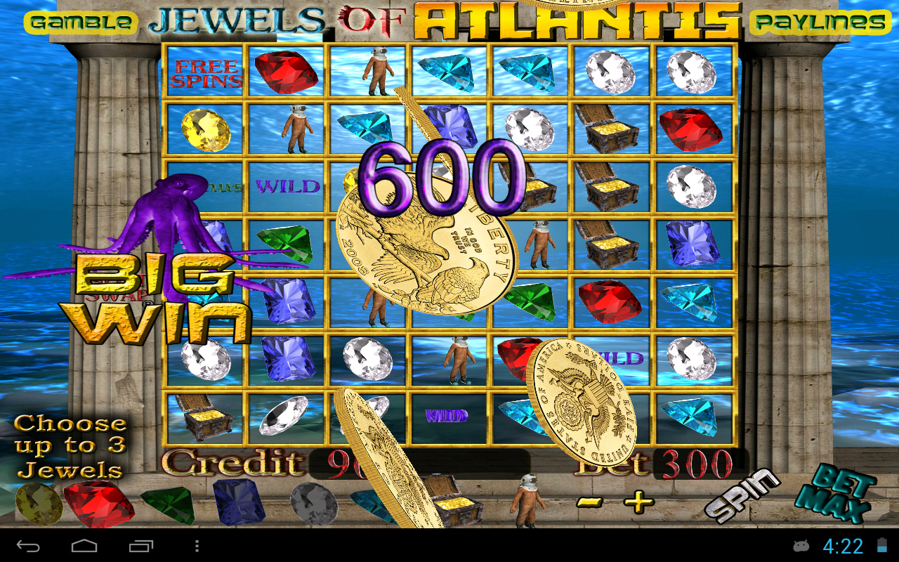 JEWELS OF ATLANTIS Slot Machine - App on Amazon Appstore
